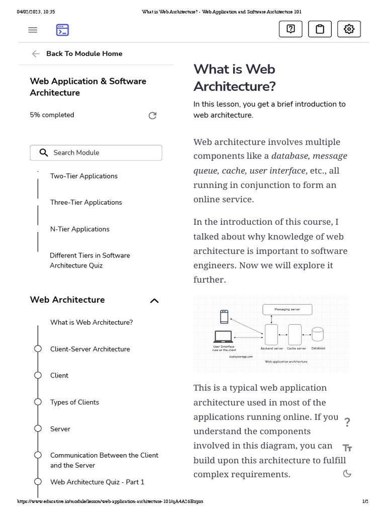 Web Architecture PDF | PDF | Ajax (Programming) | Representational State Transfer