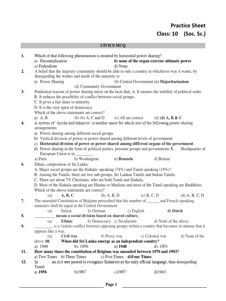 CIVICS Objective | PDF | Political Parties | Democracy