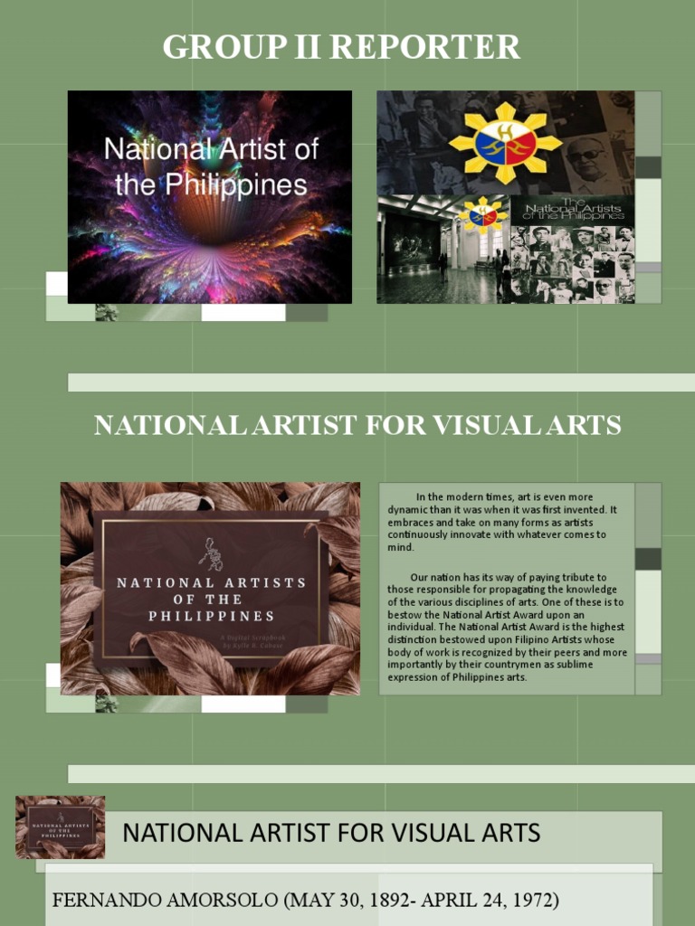 National Artist For Visual Arts | PDF | Paintings | The Arts