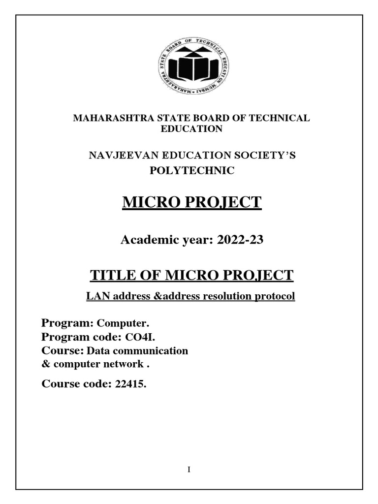 DCC Microproject New 2022-23 | PDF DCC Microproject New 2022-23 | PDF