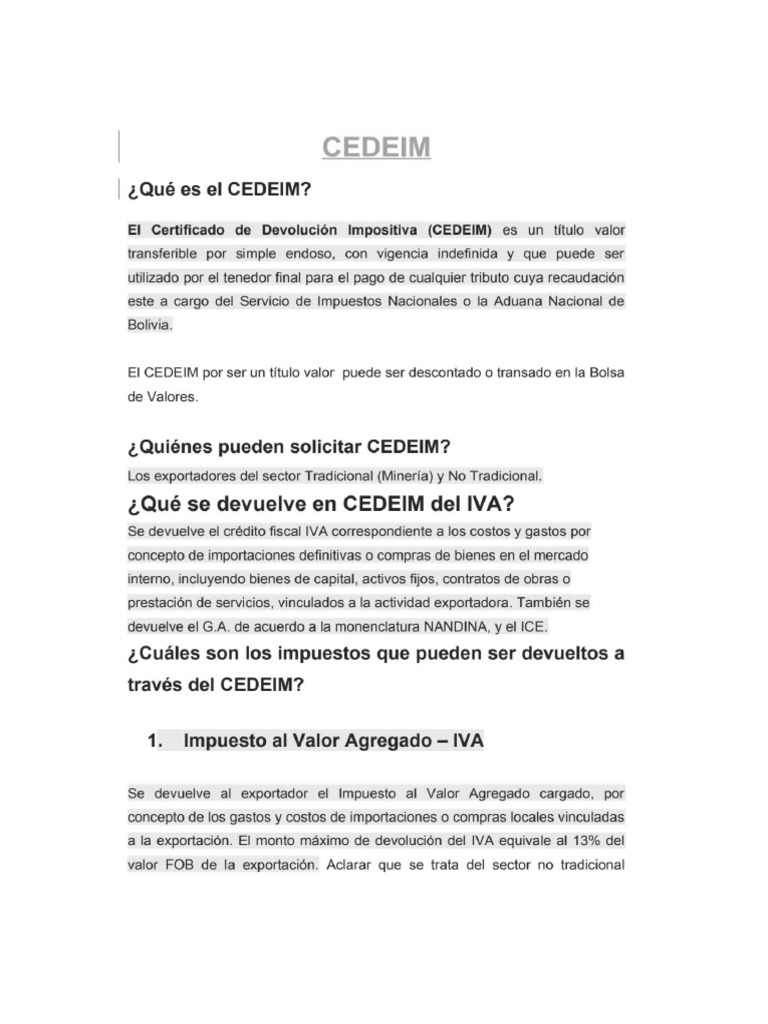 CEDEIM Bolivia 1 | PDF