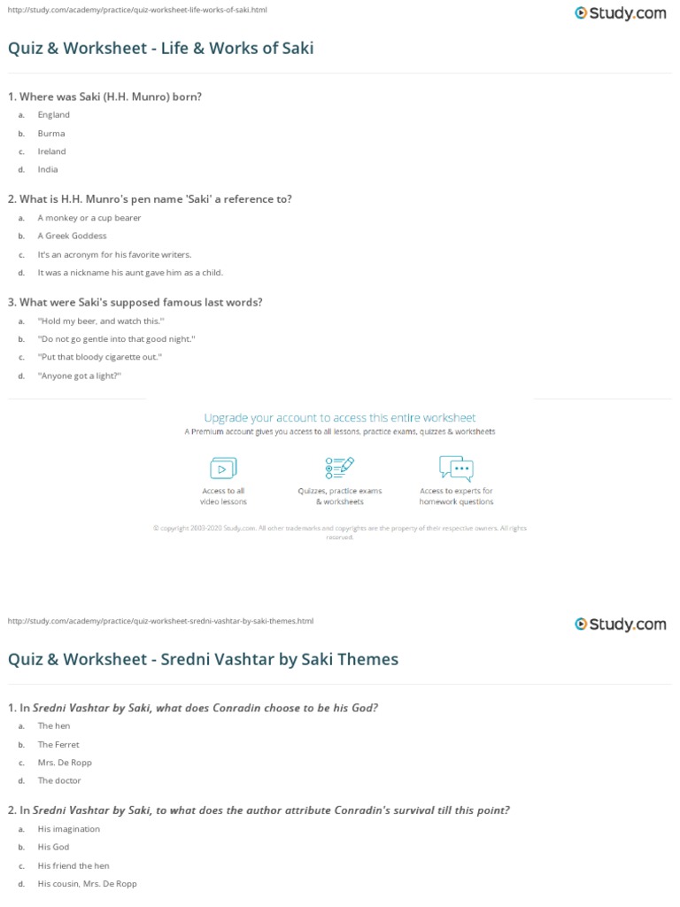 Srednı Vashtar Story | PDF | Saki