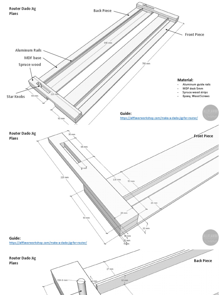 Router Dado Jig Plans - Build a Precision Woodworking Tool | PDF