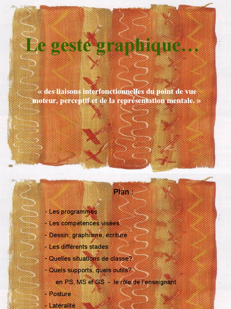 Le Geste Graphique | PDF | Écriture | Dessin