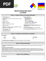 MSDS Lead Plates Trojan UN3077 | PDF | Lead | Magnesium