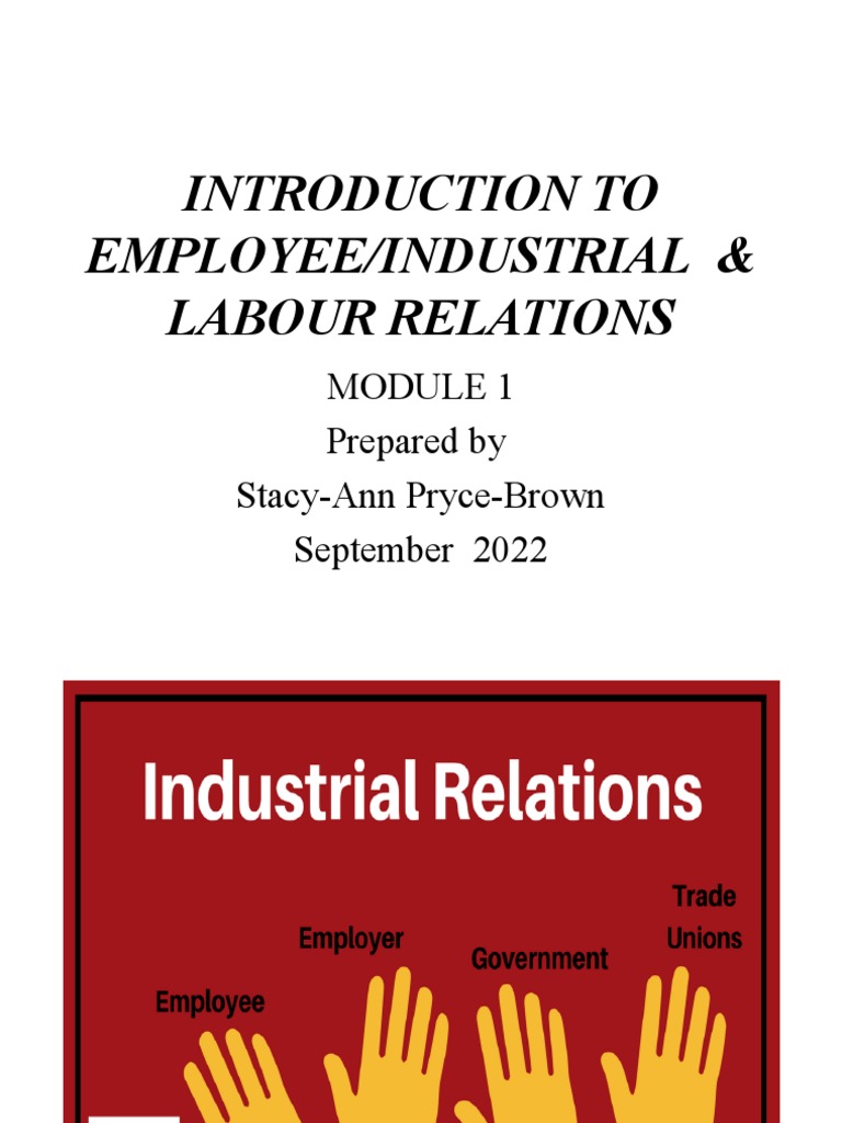 Updated Industrial Relations Module 1-3 | PDF