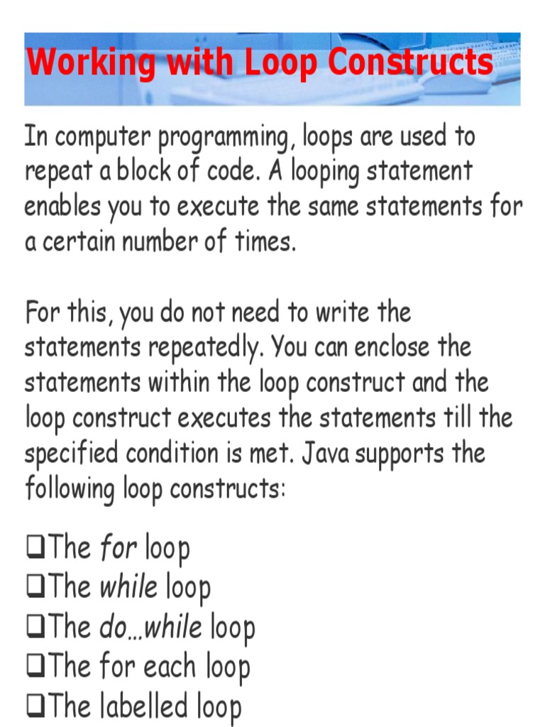 Decision Making and Looping | PDF | Control Flow | Computer Science Decision Making and Looping | PDF | Control Flow | Computer Science