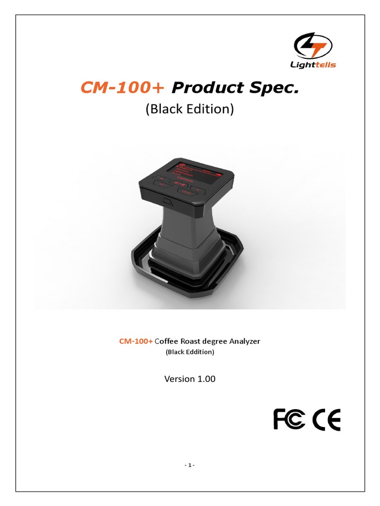 CM100 SpecificationEng | PDF | Coffee
