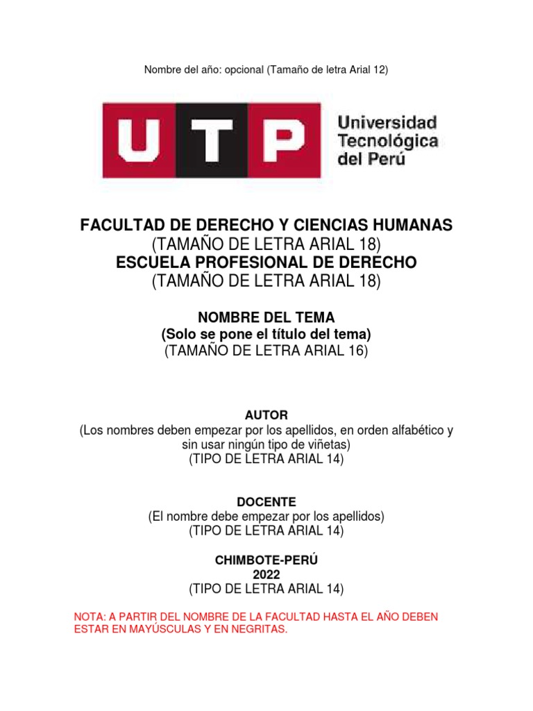 FORMATO DE CARÁTULA U.T.P. (ACTUALIZADO) (1).pdf | PDF