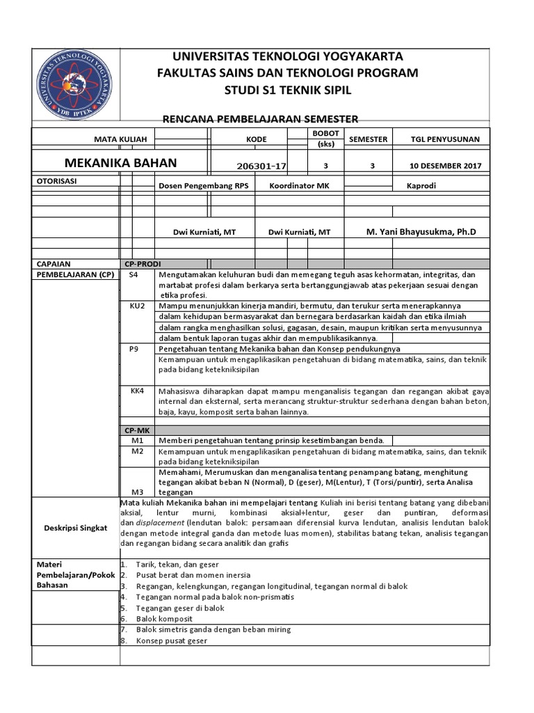 Mekban RPS | PDF | Teknologi & Rekayasa