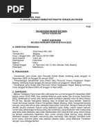 Berita Acara Pemeriksaan Pencurian Bekasi | PDF