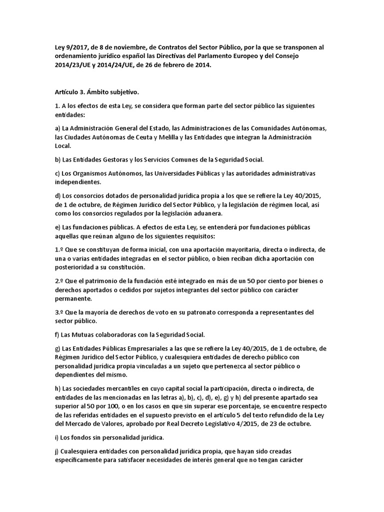 LCSP 2 | PDF | Fundación (sin fines de lucro) | Justicia