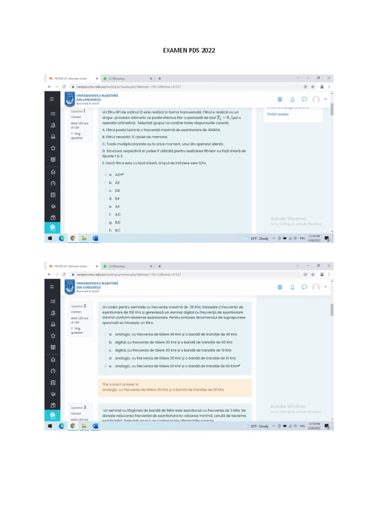 Examen PDS 2022 | PDF