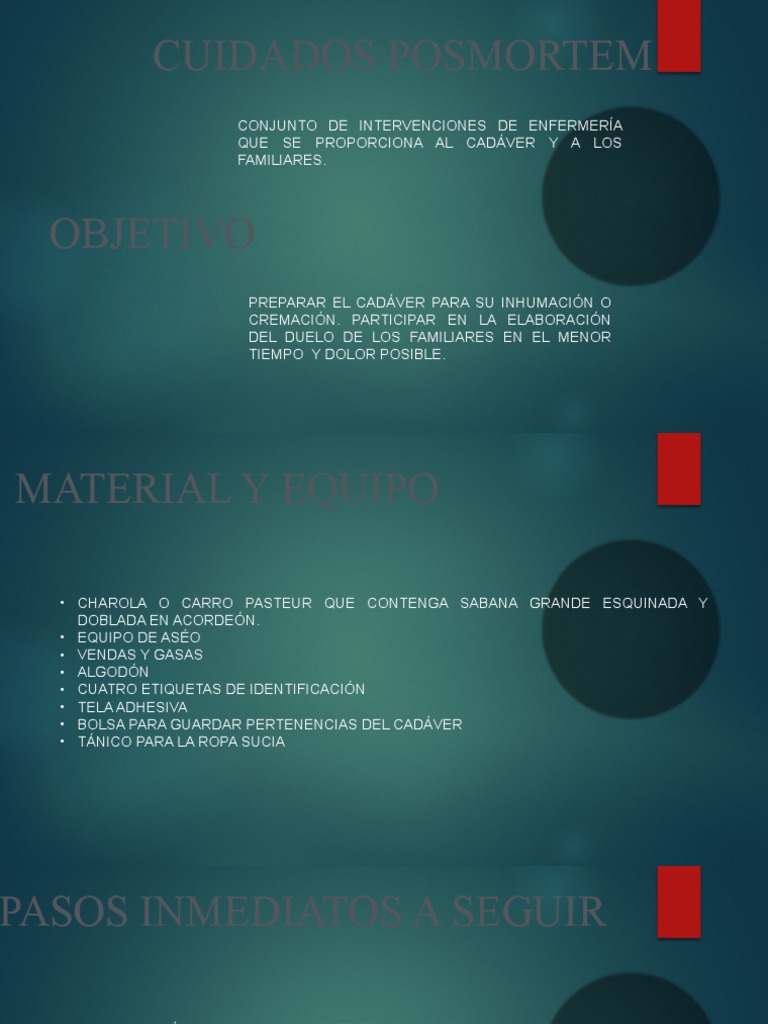 Cuidados Postmortem | PDF