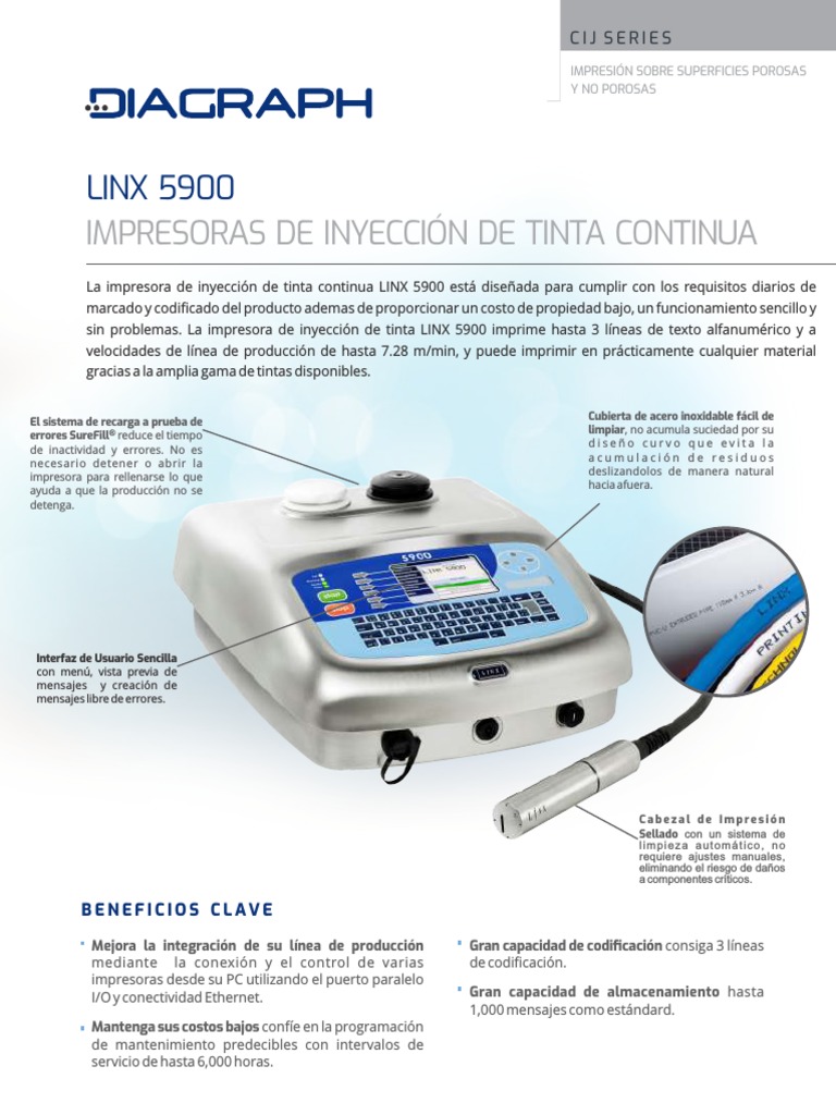Folleto Linx 5900 Español | PDF