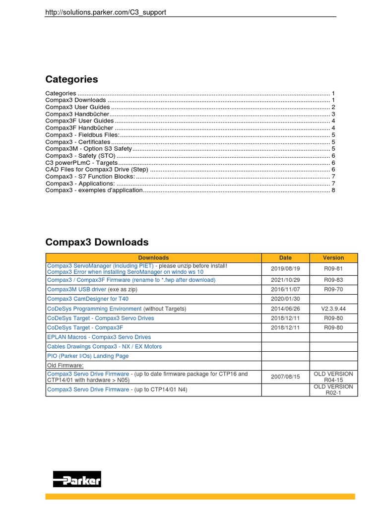 Compax3 Support Page | PDF | Computer Engineering | Computing