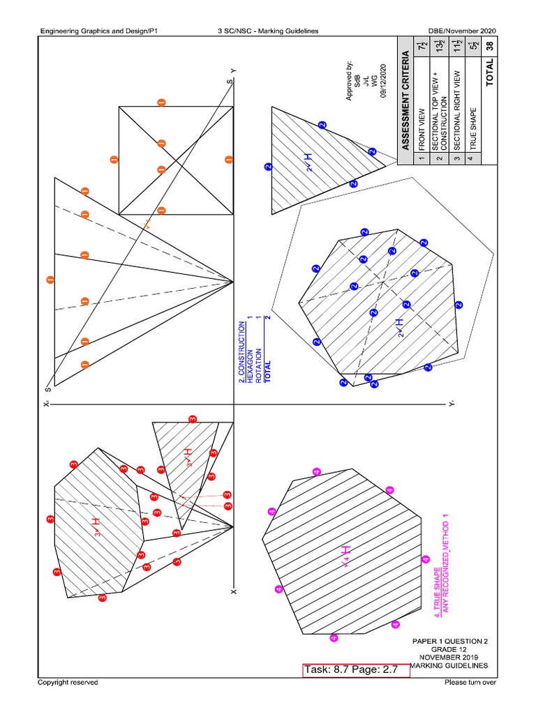 CD 8.7 - P 2.7 - Grade 12 - Solid Geometry Memo - Nov 2020 PDF | PDF