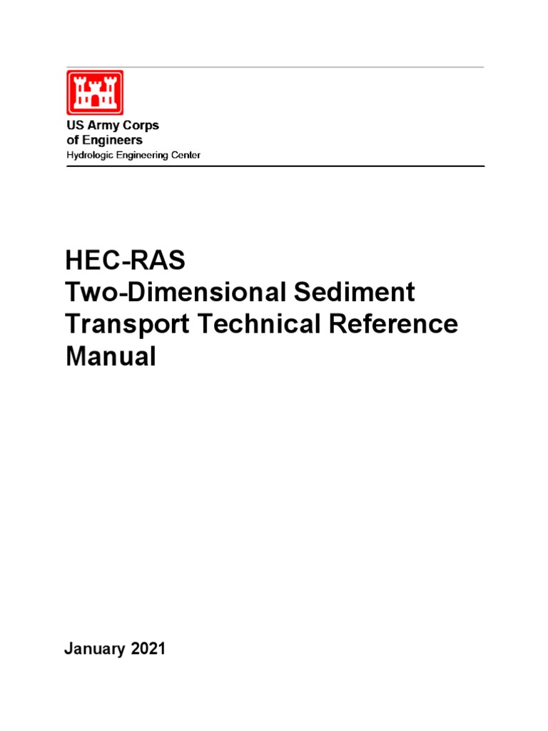 HEC-RAS 2D Sediment Technical Reference (Beta) PDF | PDF | Sediment | Sand