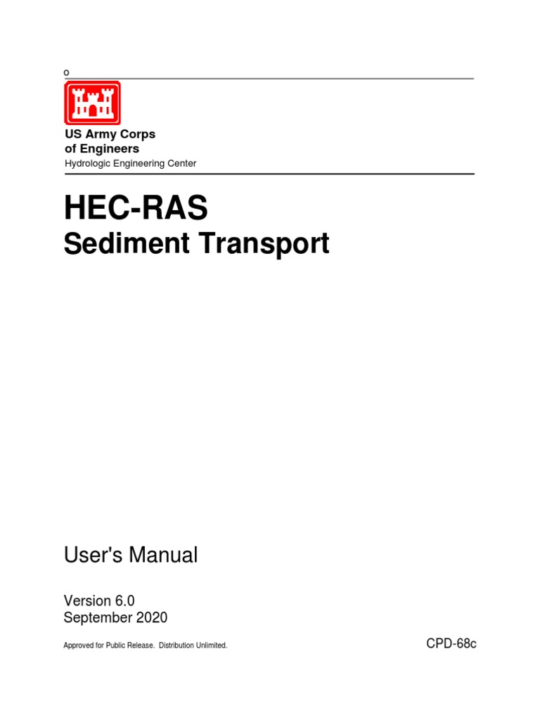 HEC-RAS 6.0 1D Sediment User Manual PDF | PDF | Earth Sciences