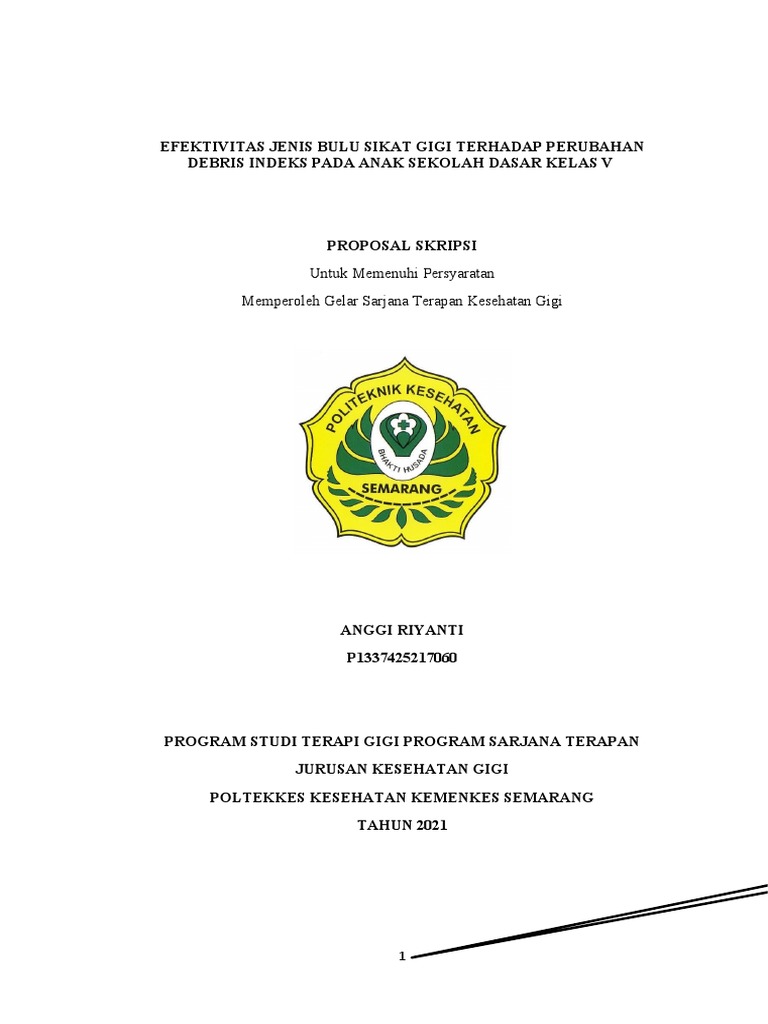 Proposal Skripsi Bab I-III (Anggi Riyanti) - Koreksi 6121 | PDF | Karier & Perkembangan | Ilmu ...