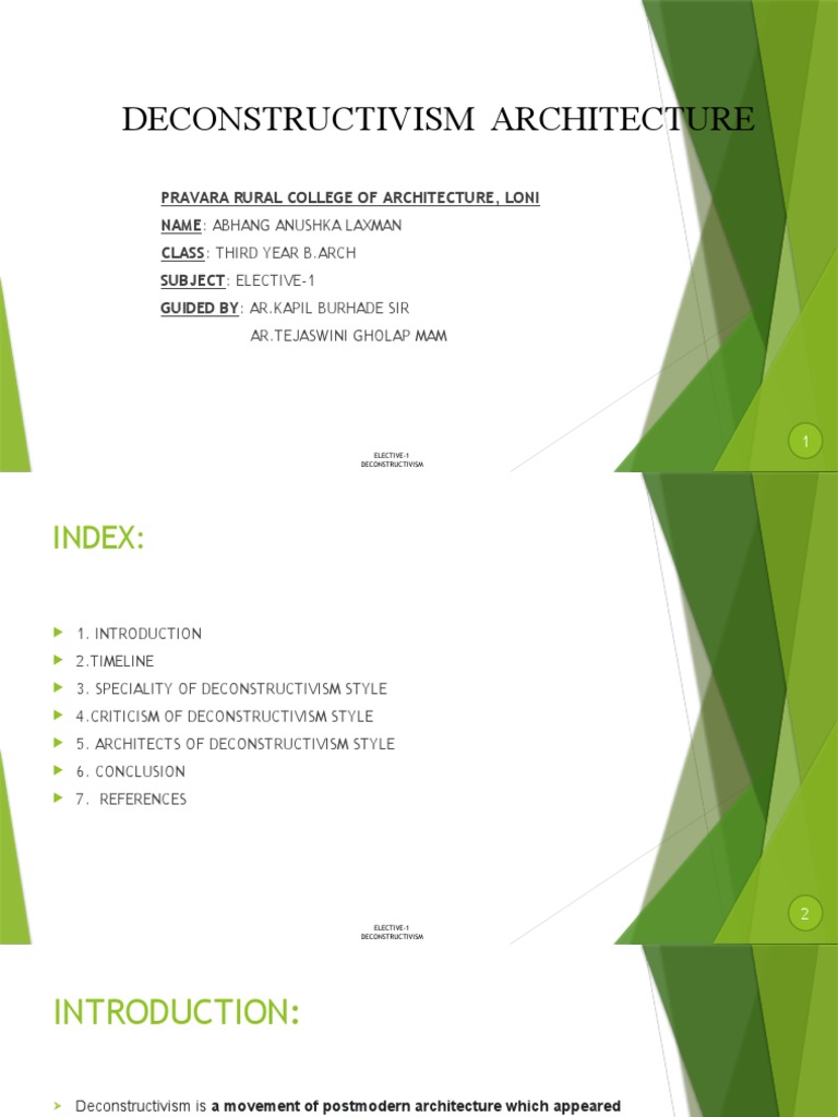 ELECTIVE 1 PPT (4) - 1 | PDF | The Arts | Environmental Design