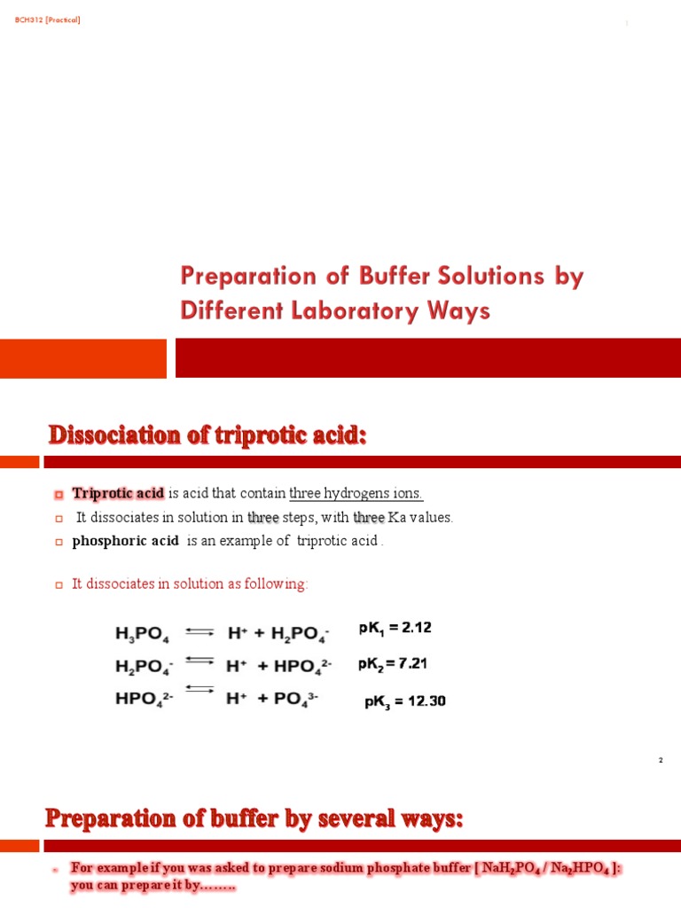 Sodium Phosphate Buffer Preparation Guide | PDF | Acid | Buffer Solution