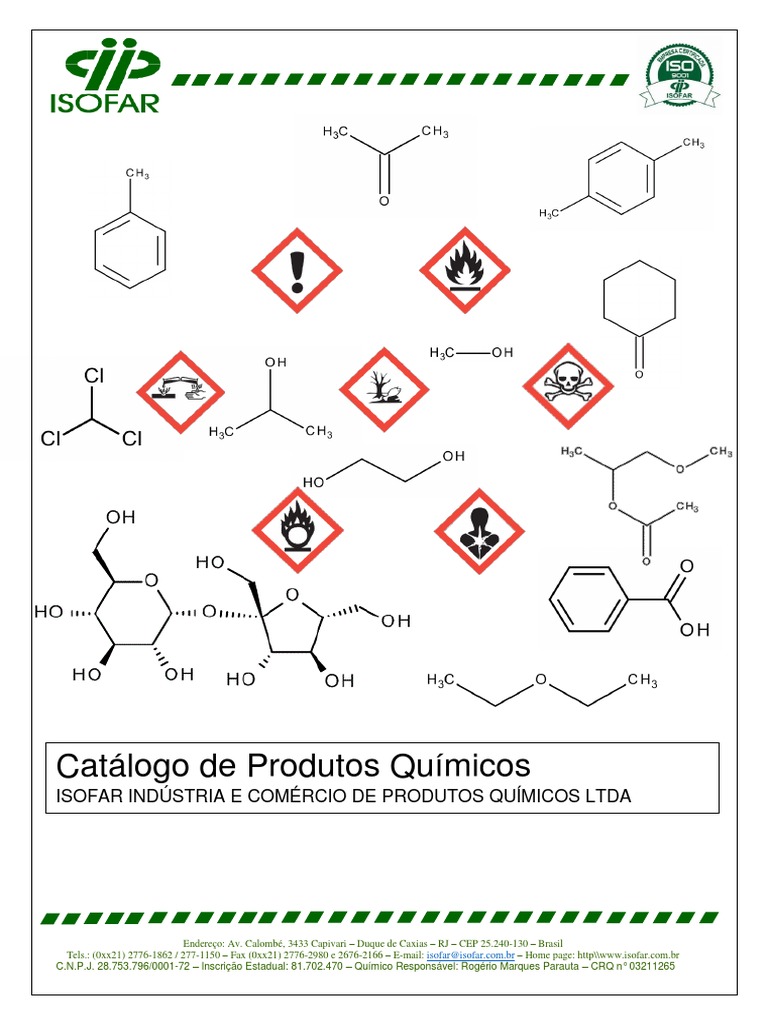Catalogo-Produtos-Quimicos Isofar | PDF | Química | Solvente