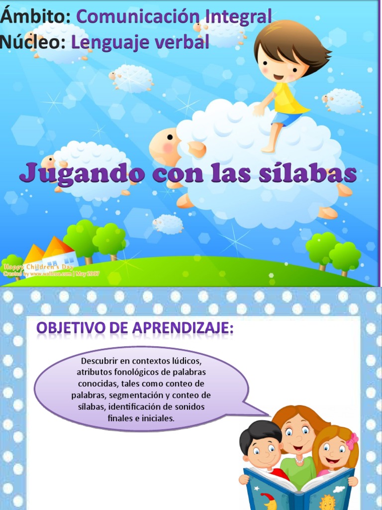Copia de JUGANDO CON LAS SÌLABAS | PDF