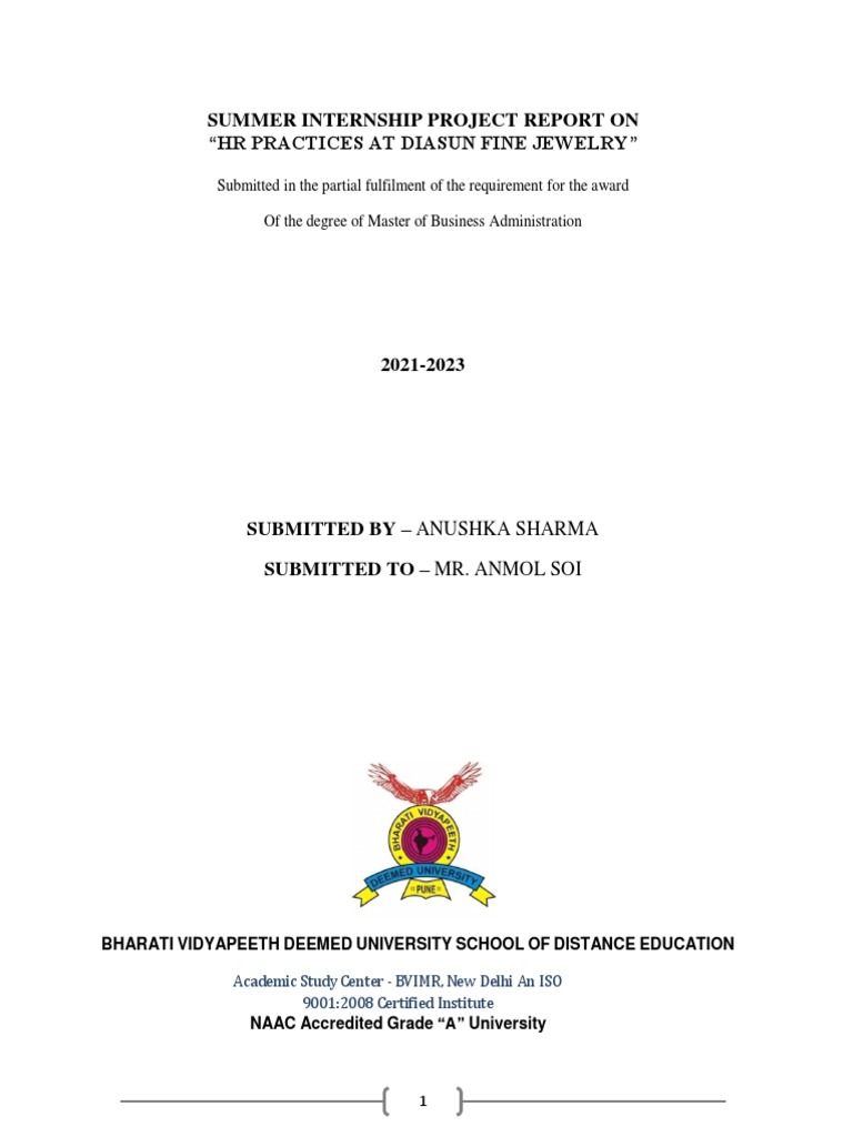 MBA Project | PDF | Data Analysis | Forecasting