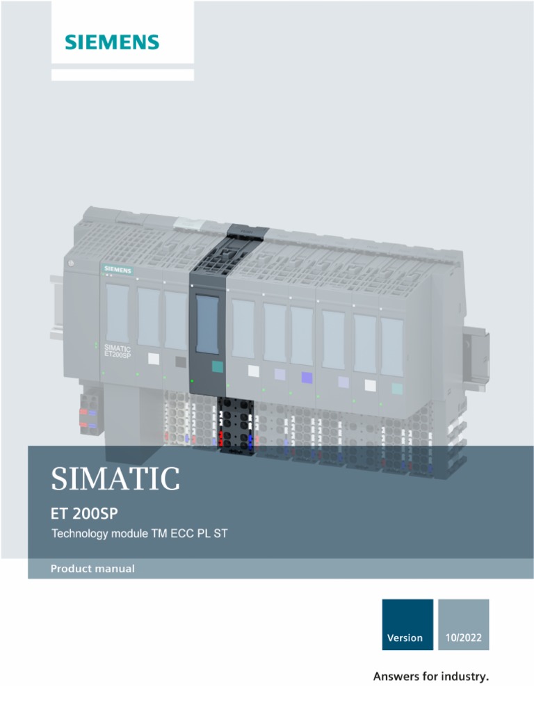 ET200SP TM ECC PL ST Manual EN-us 2022-11-30 PDF | PDF | Electrical Connector | Computer Network