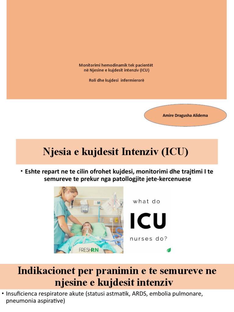 Monitorimi Hemodinamik Tek Pacientët Në Njesine e Kujdesit Intenziv ...