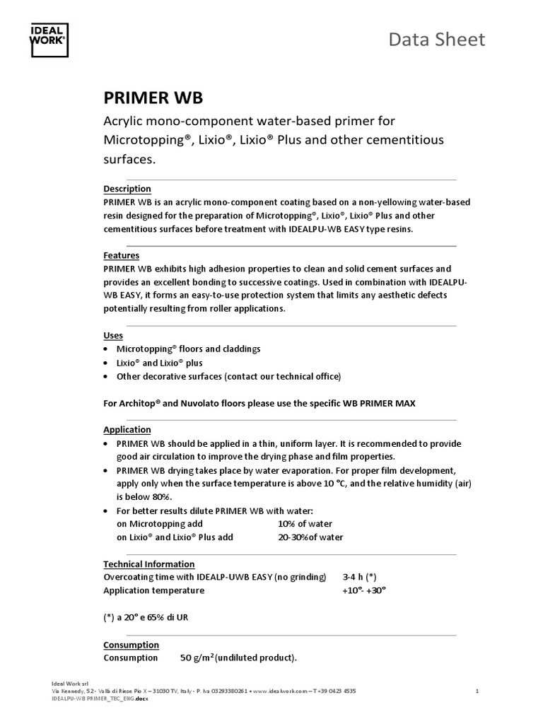 Idealpu-Wb Primer - Tec - Eng | PDF | Water | Physical Sciences