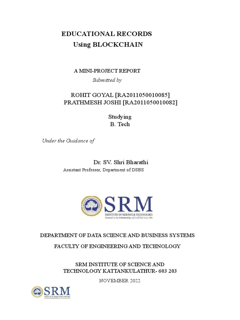 Blockchain for Student Records | PDF | My Sql | World Wide Web