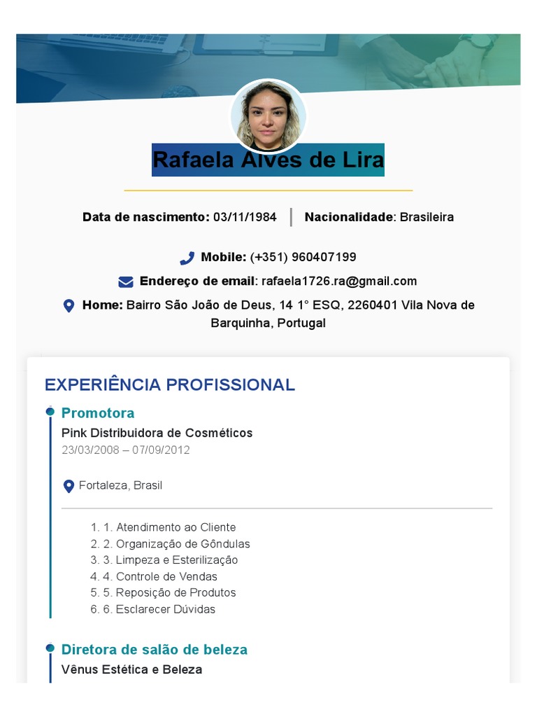 Currículo RAfa | PDF