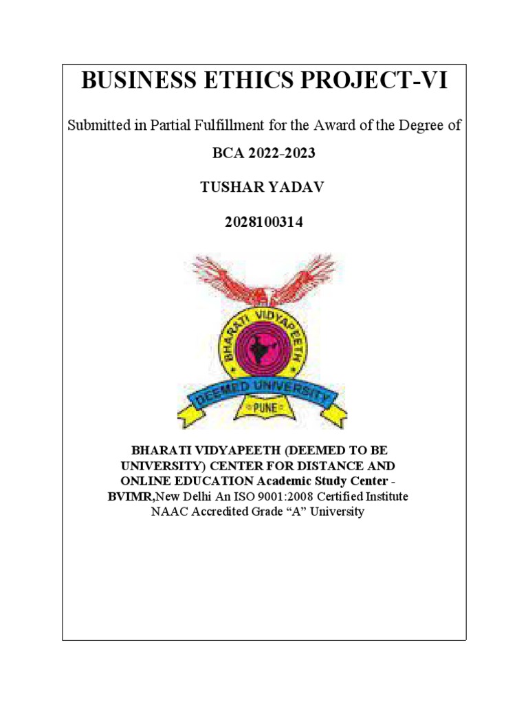 Mini Project Bca Sem 6 Pdf Pdf Cybercrime Corporate Governance