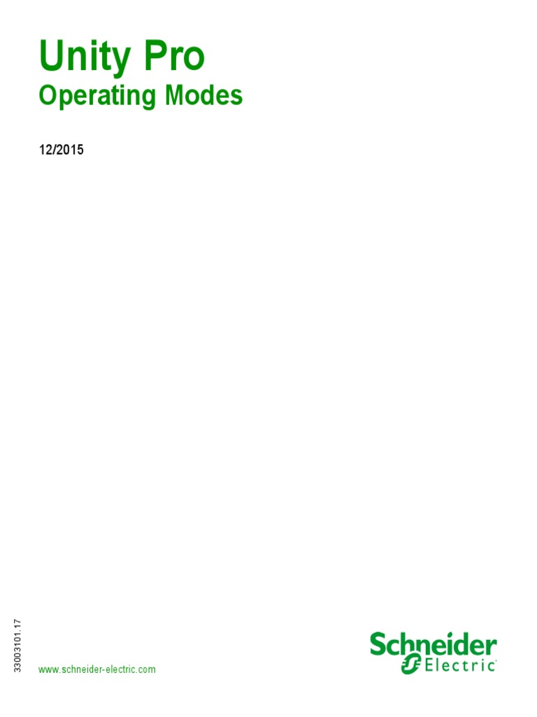 Unity Pro Manual PDF | PDF | Programmable Logic Controller | Computer Science