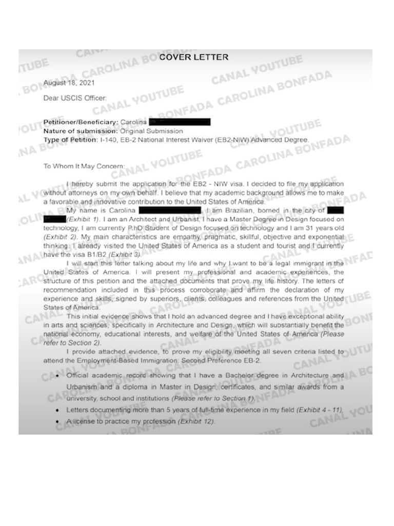 Modelo Cover Letter | PDF