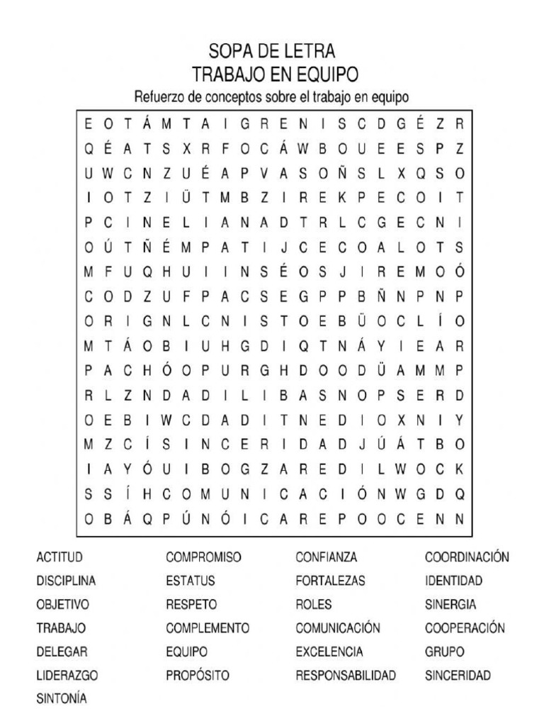 Sopa de Letras | PDF