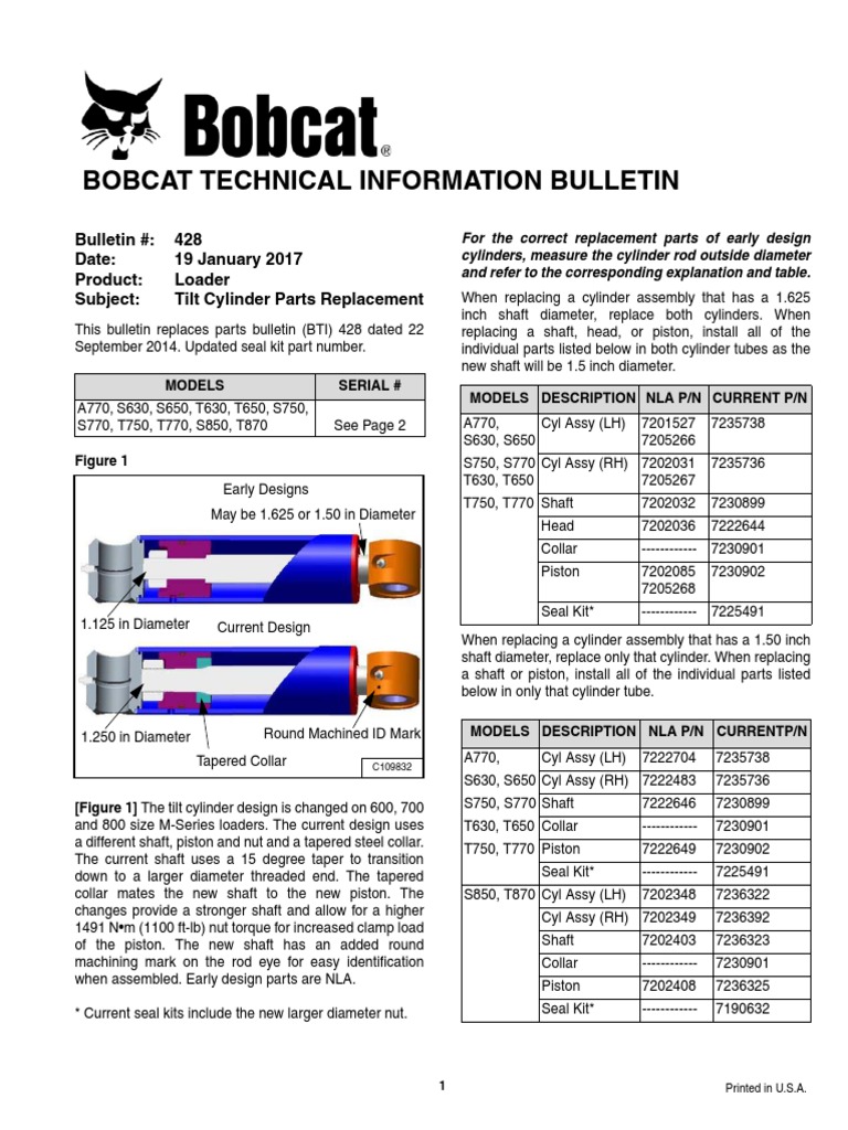 Bobcat Technical Information Bulletin - Compress | PDF | Piston | Machines