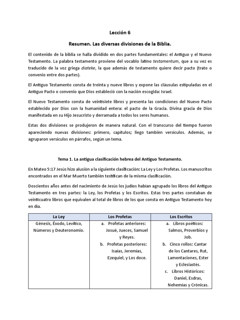 Leccion 6 | PDF | Viejo Testamento | Profeta