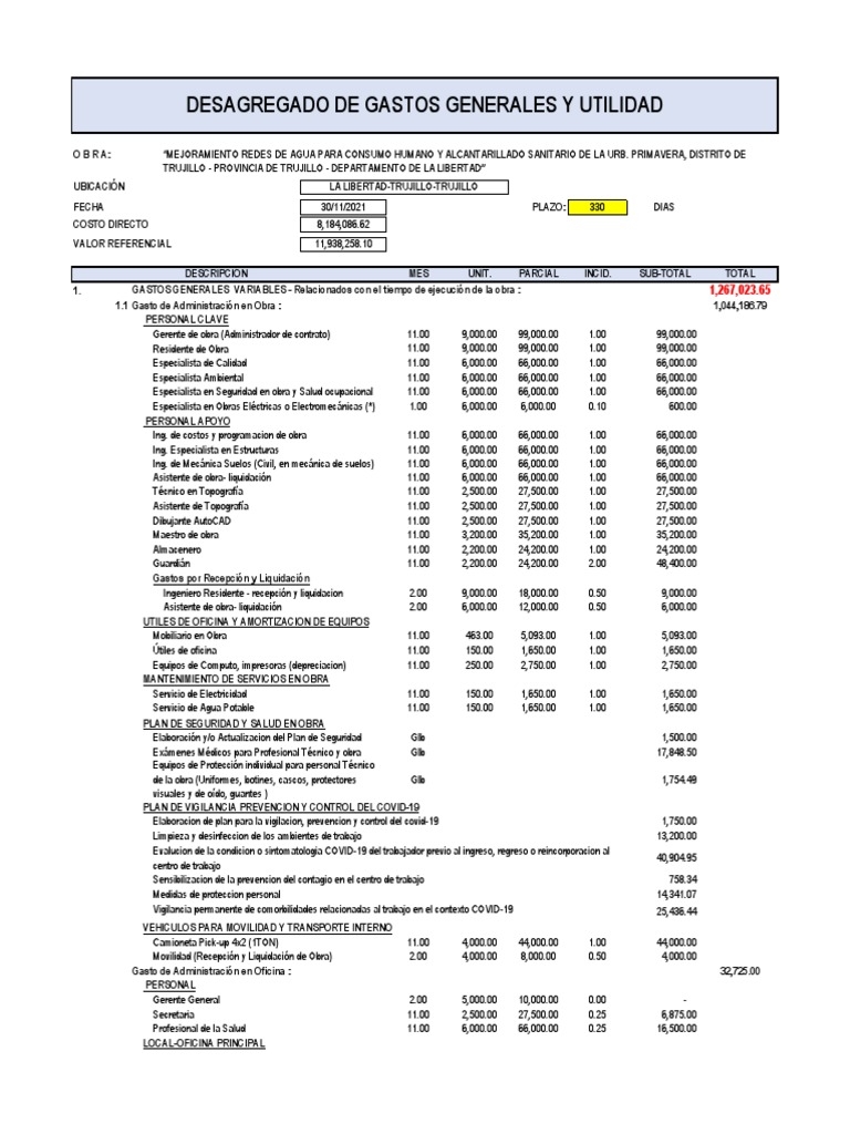 Gastos Generales Fijos y Variables 20220429 140614 133 PDF | PDF ...