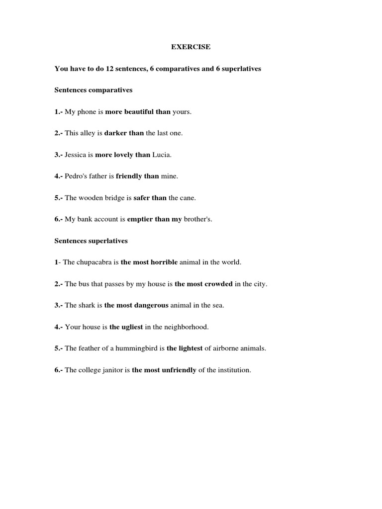 Homework Describing Adjective Places PDF | PDF