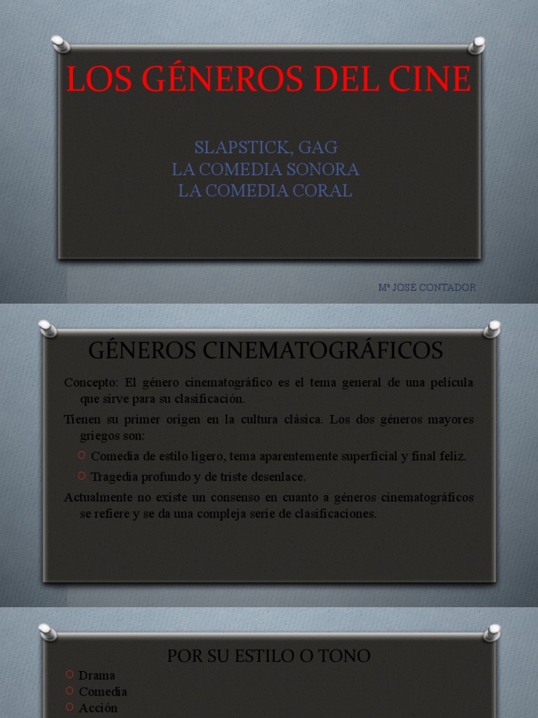 Los Géneros Del Cine 1 | PDF