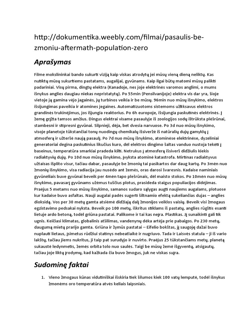 Life After People | PDF