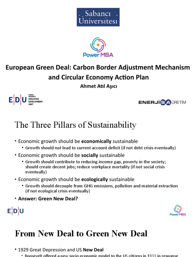 European Green Deal: CBAM & Circular Economy | PDF | New Deal | Economies