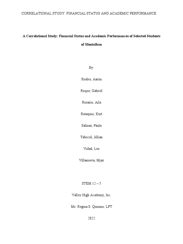 Chapter 1 Final Group 1 | PDF | Socioeconomic Status | Poverty
