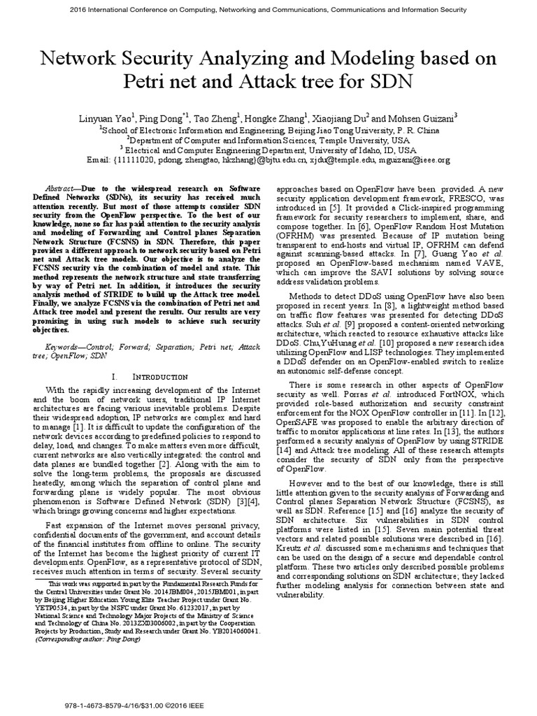 Network Security Analyzing and Modeling Based On Petri Net and Attack ... Network Security Analyzing and Modeling Based On Petri Net and Attack ...