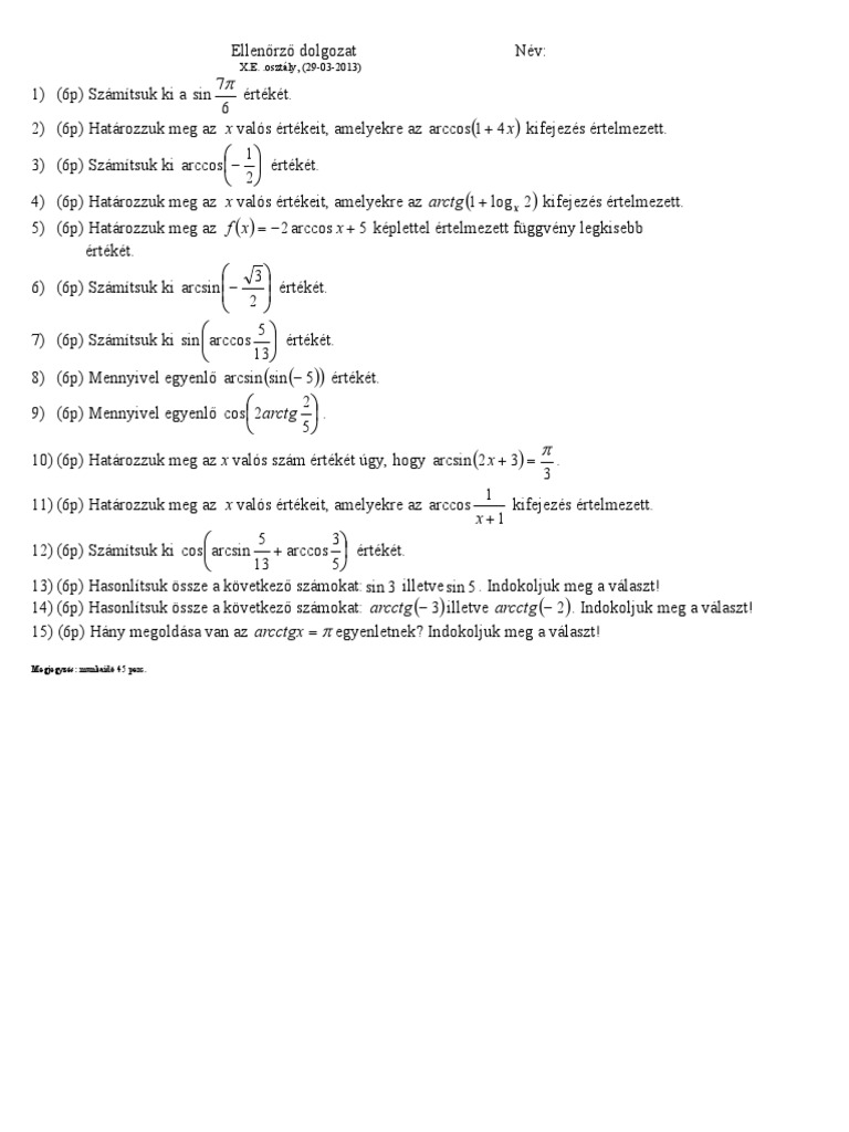 Trigonometria Felmero Modell PDF | PDF