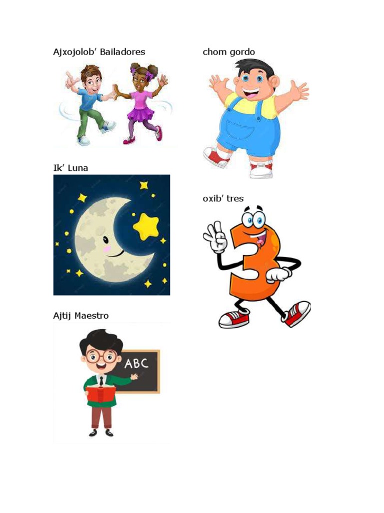Palabras en K'iche' Con Imagen | PDF