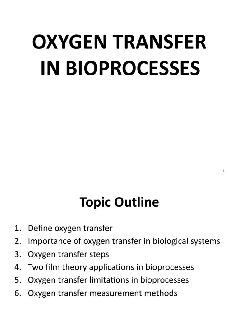 Oxygen Transfer | PDF | Oxygen | Solubility
